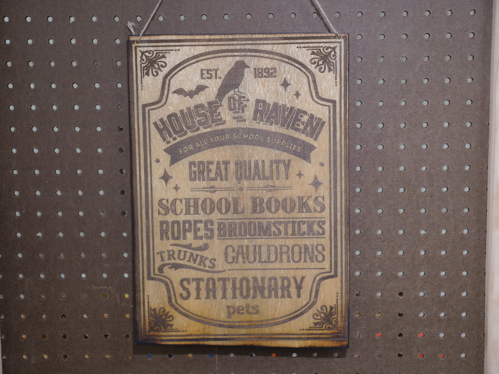 House Of Raven Sign – Moonshine Crafts & A Little Bit of Everything
